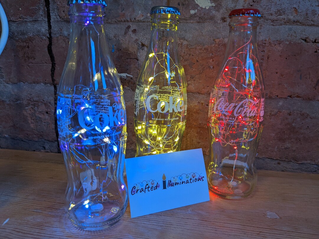 Coca Cola Glass Bottle Lamp - Etsy