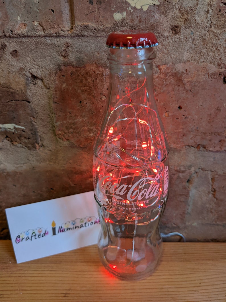 Coca Cola Glass Bottle Lamp - Etsy
