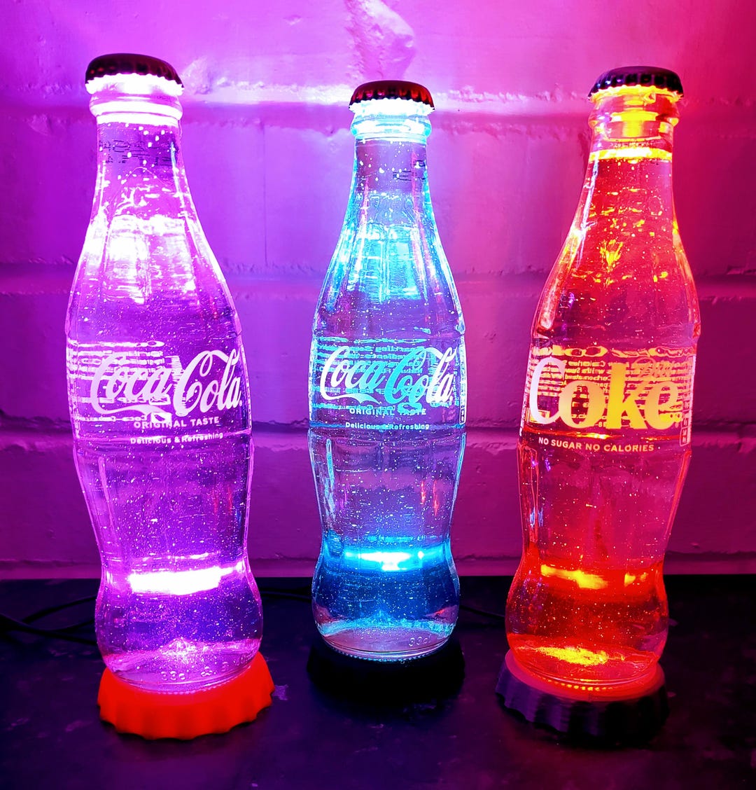 Coca Cola Glass Bottle Lamp - Etsy