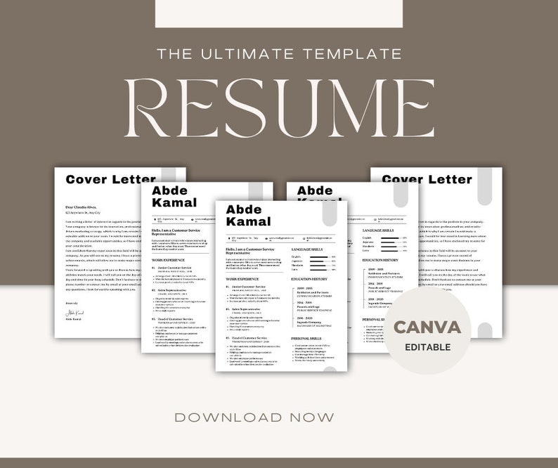 Customized Cover Letter CV Resume Design, Professional Job Application ...