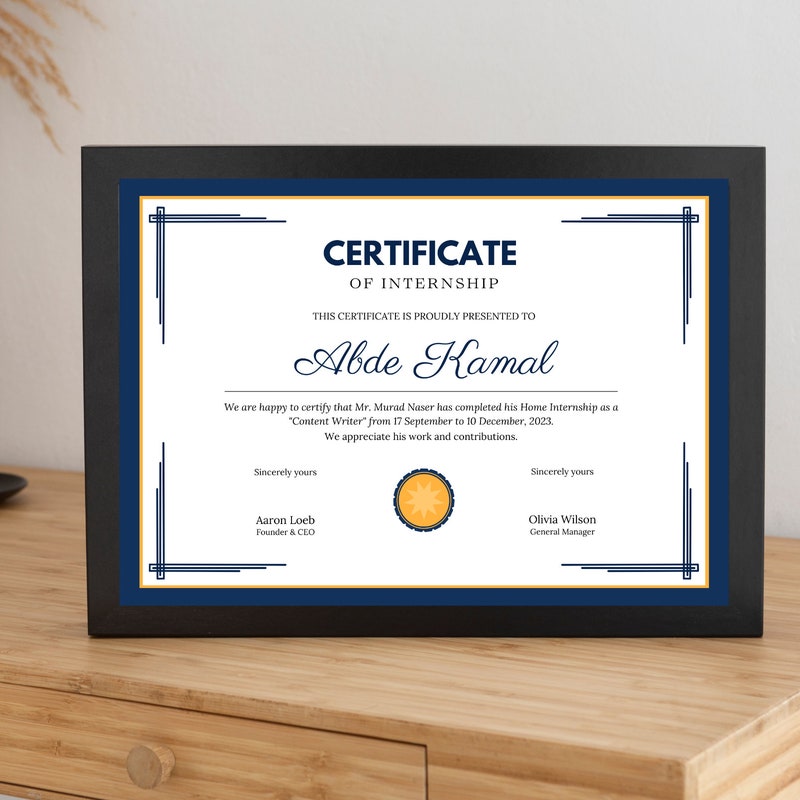 Intern Card - Etsy
