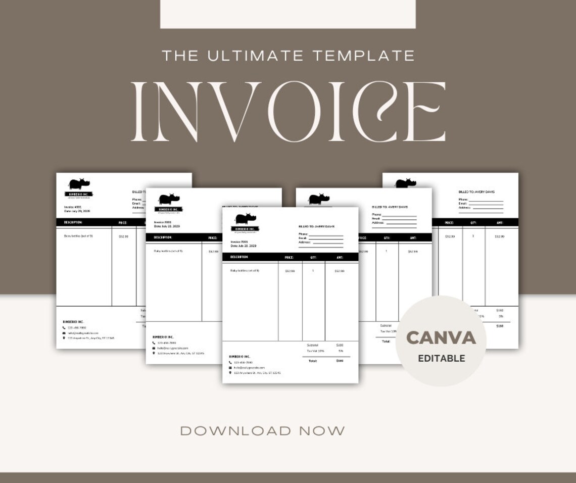 White Business Invoice Bookkeeping Record, Journal Office Supplies ...