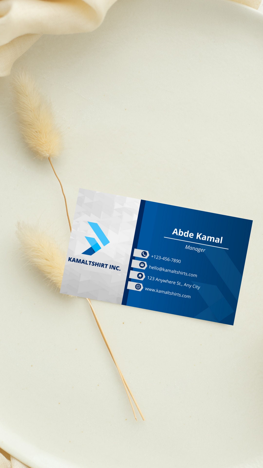 Custom Business Cards, Personalized Modern Design, Customizable Cards ...