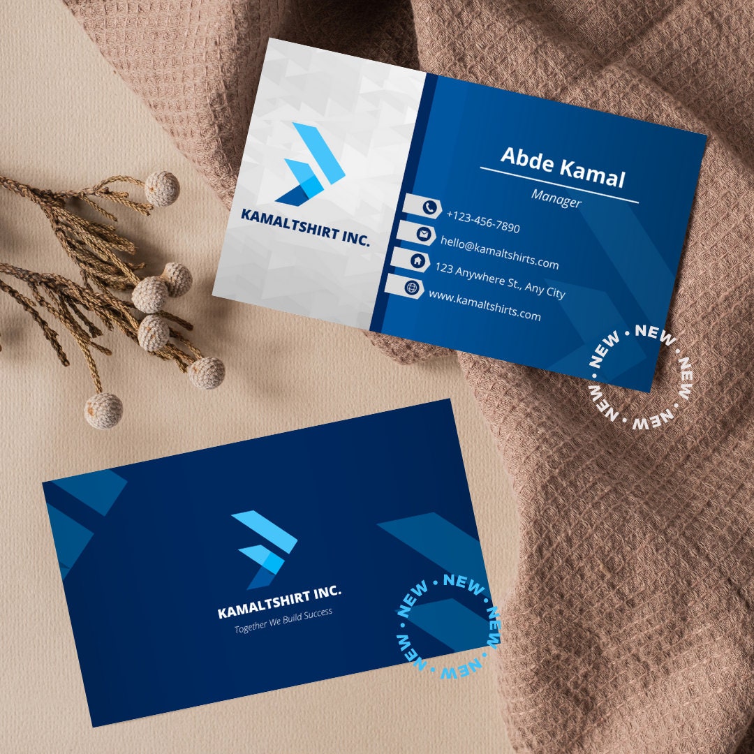 Custom Business Cards, Personalized Modern Design, Customizable Cards ...