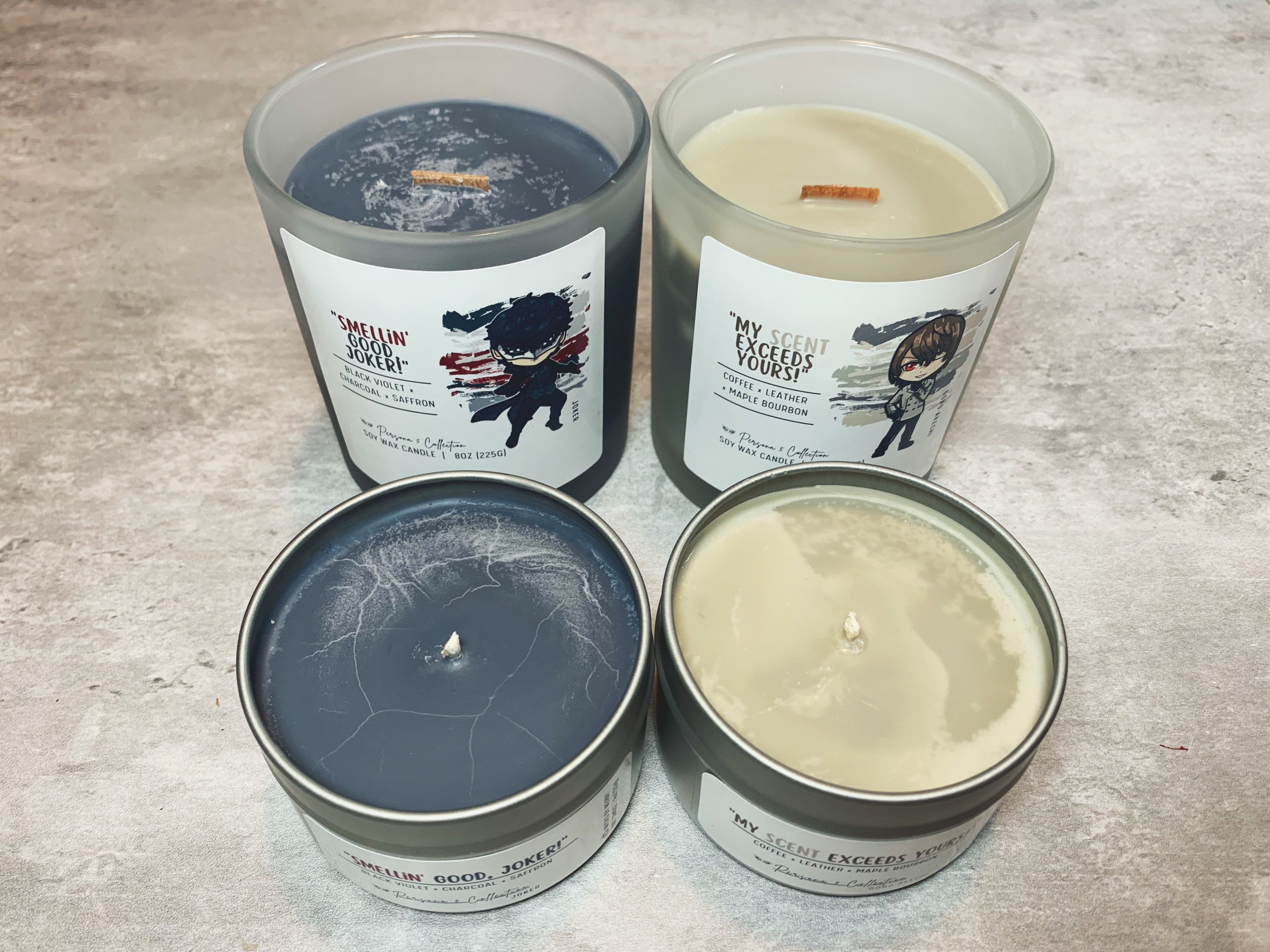 Goro Akechi Persona 5-inspired Scented Soy Candle My Scent - Etsy