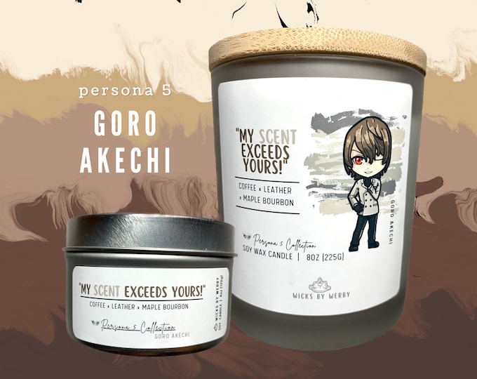 Goro Akechi | Persona 5-inspired Scented Soy Candle | My Scent Exceeds ...