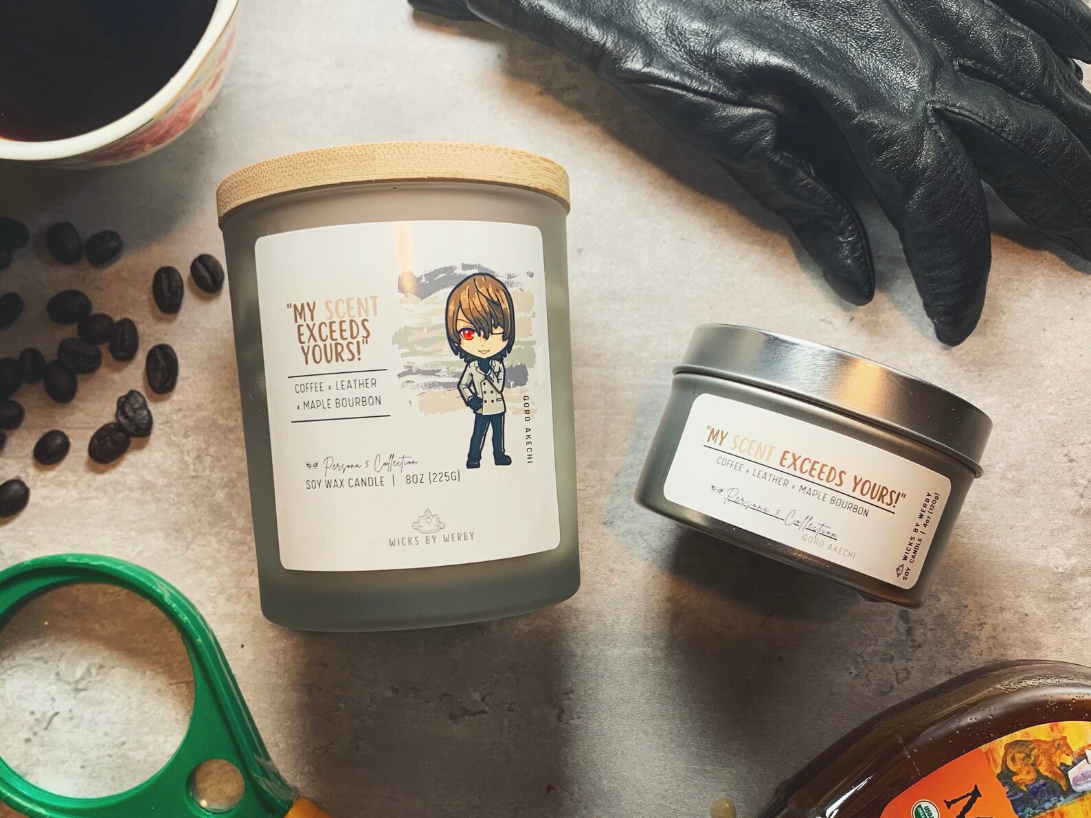 Goro Akechi Persona 5-inspired Scented Soy Candle My Scent | Etsy