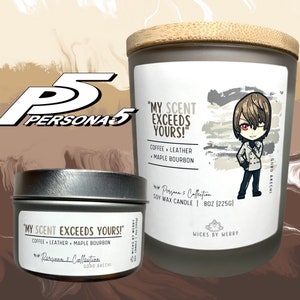 Goro Akechi Persona 5-inspired Scented Soy Candle My Scent - Etsy