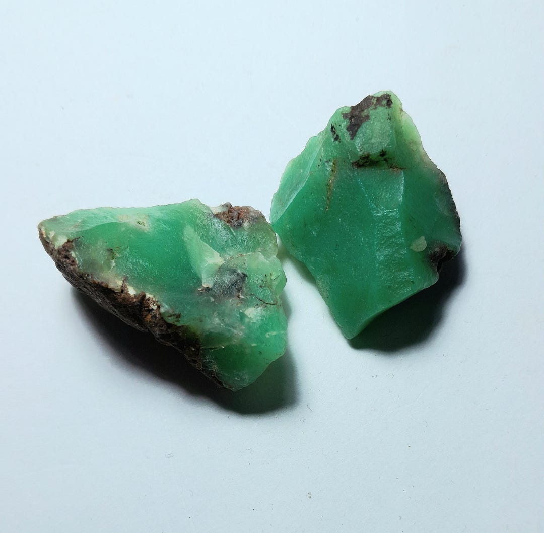 Lucky Chrysoprase Rough Stone ,natural Raw Chrysoprase Healing Crystal ...