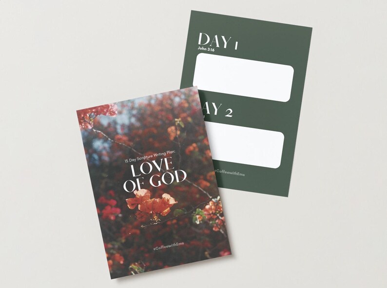 Scripture Writing Plan: the Love of God - Etsy