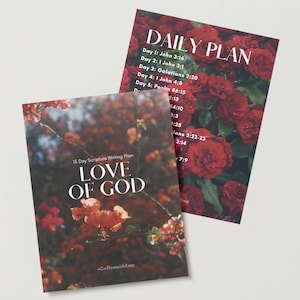 Scripture Writing Plan: the Love of God - Etsy