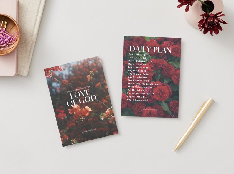 Scripture Writing Plan: the Love of God - Etsy