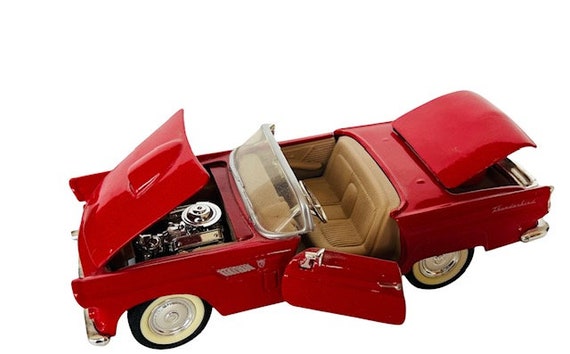 Red Thunderbird 1/24 Scale Die-cast Classic Car Truck Model | Etsy