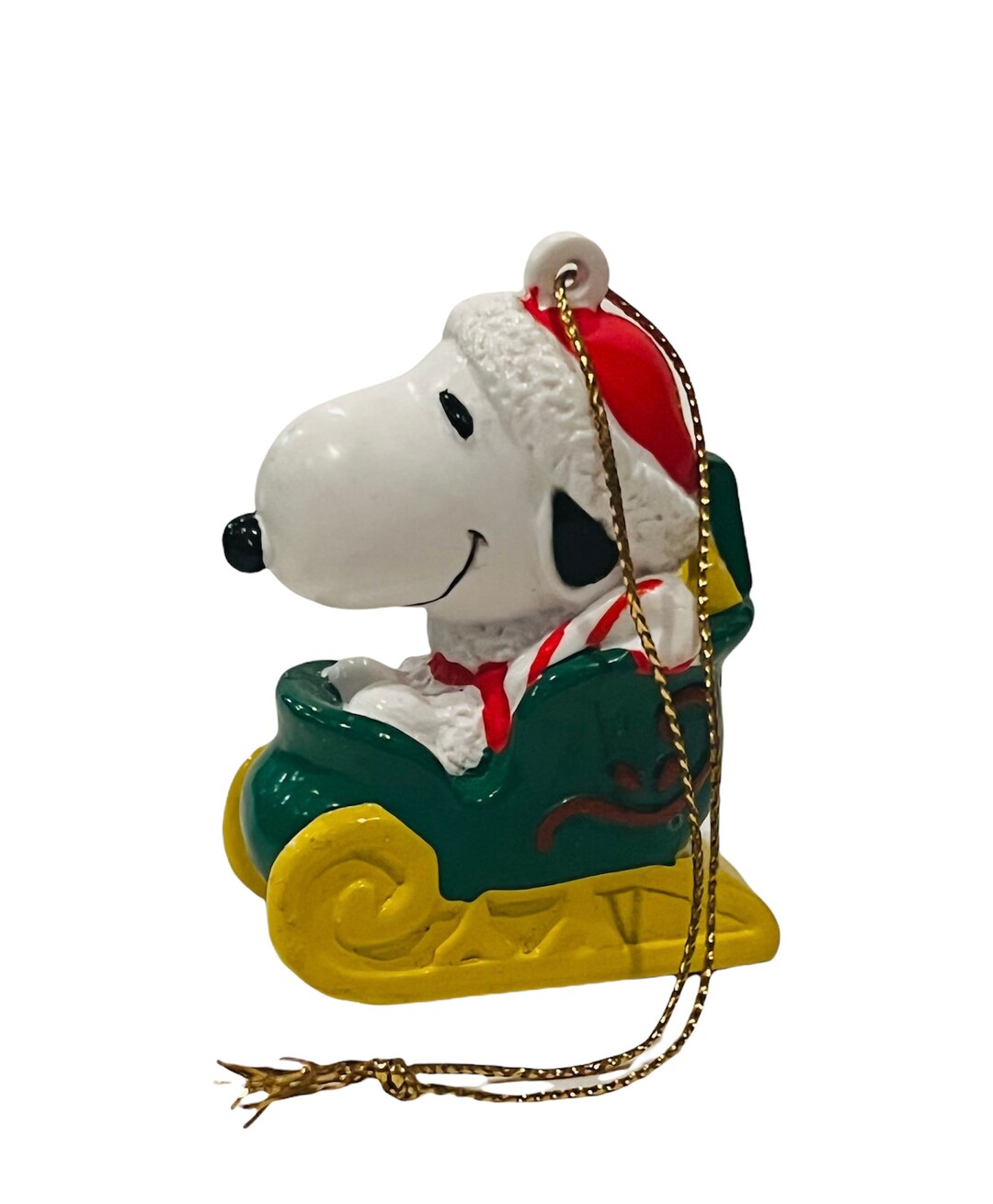 Snoopy Peanuts Gang Charlie Brown Christmas Ornament Figurine Holiday ...