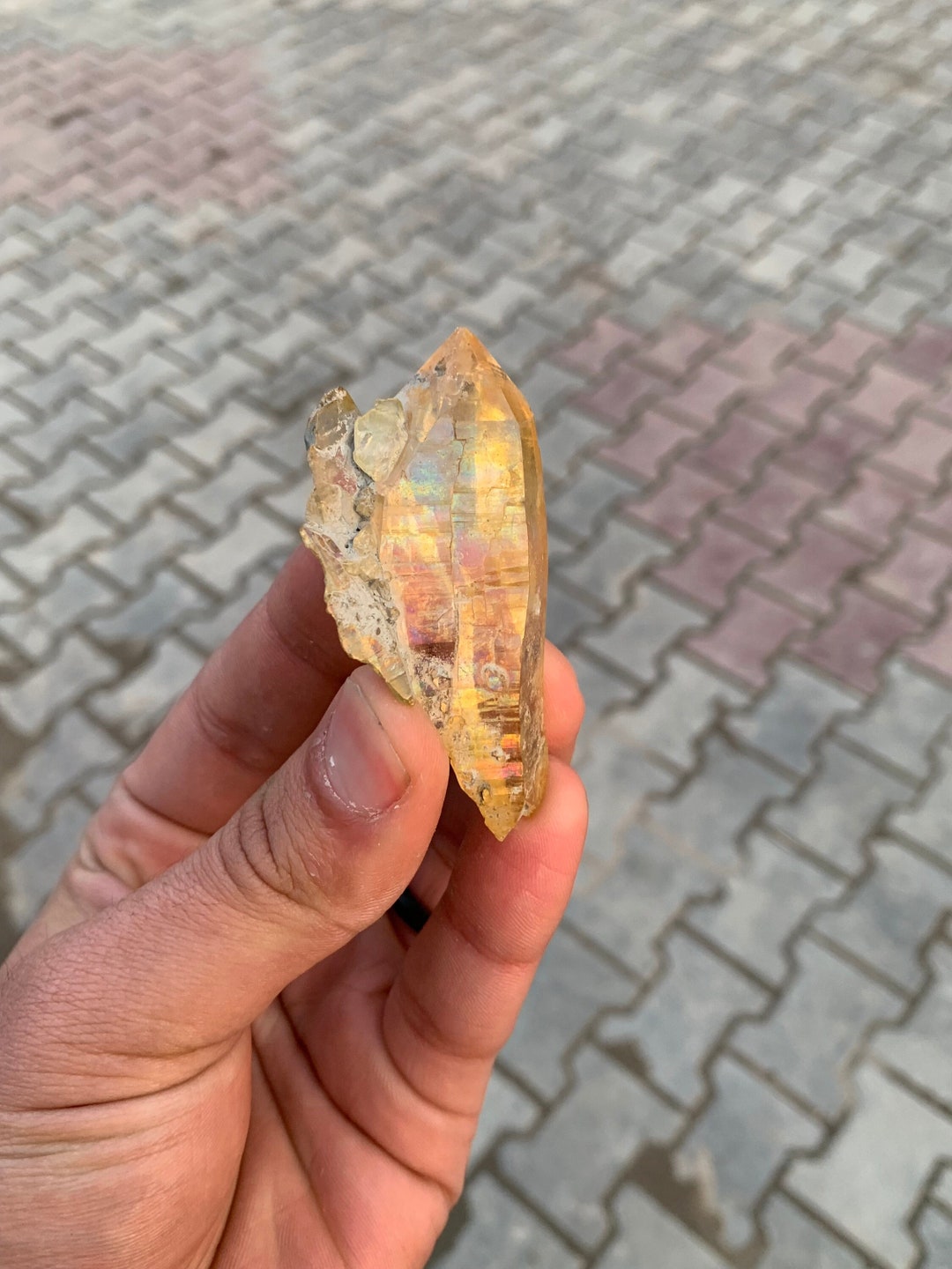 Rare Iridescent Himalayan Quartz Crystals With Clarity / Insane Lustre ...