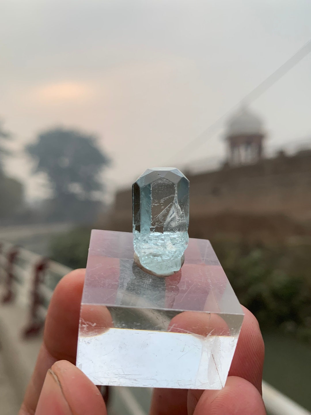 Blue Beryl , Blue Aquamarine Diamond Cut Terminated Crystal With Sharp ...