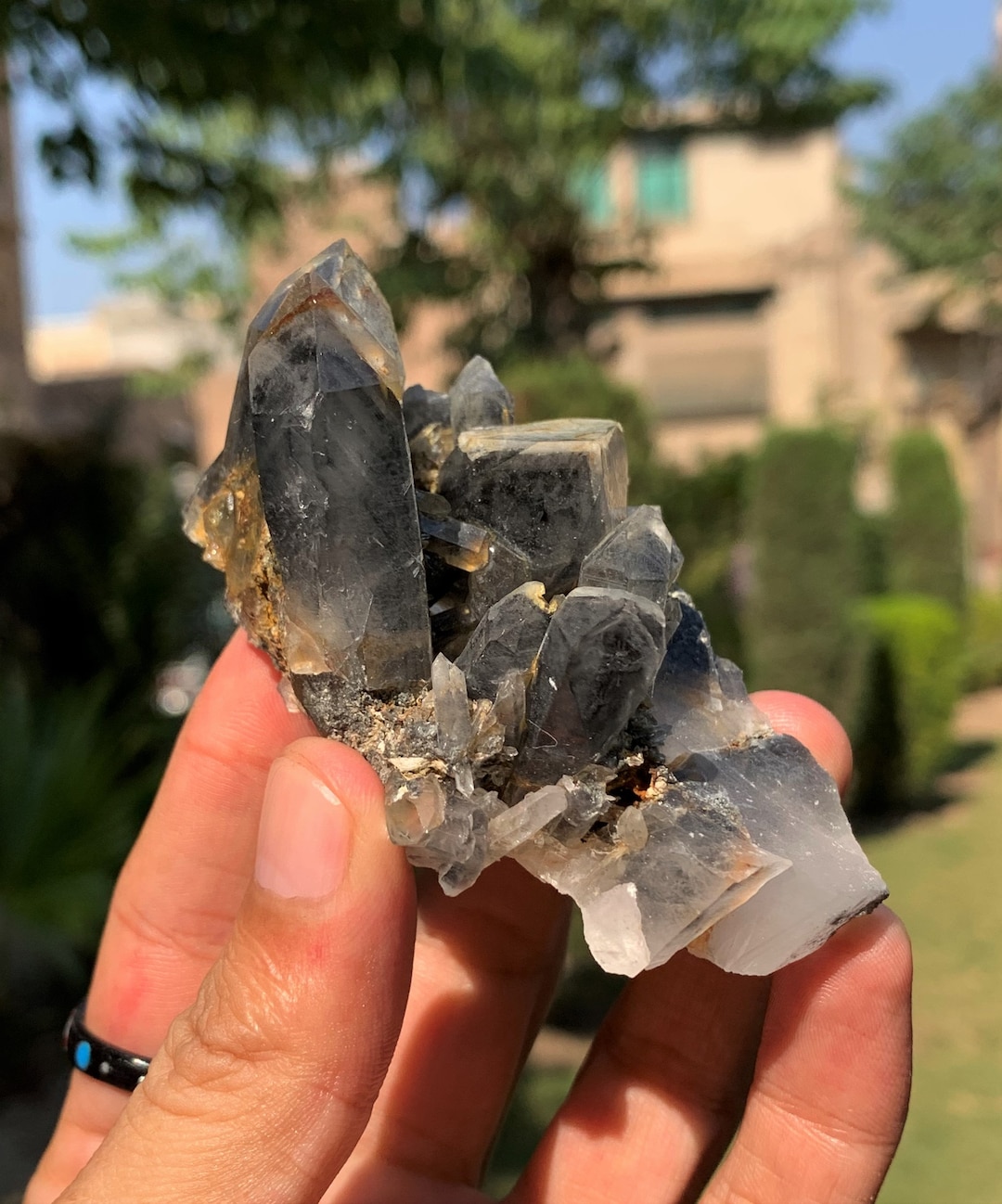 Aesthetic & Extremely Rare Gray Graphite Included Phantom Quartz ...