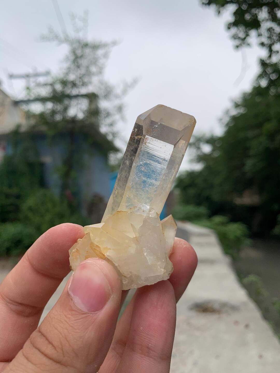 High Lustre Quartz Crystal With Iron Inclusions on Surface From ...