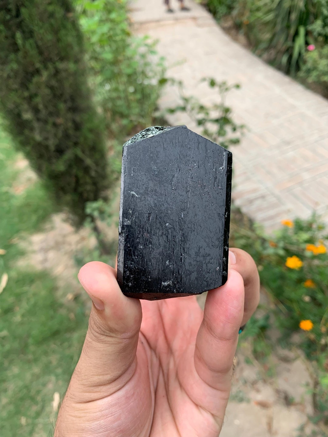 Schorl Var Black Tourmaline Double Terminated Large Crystal With ...