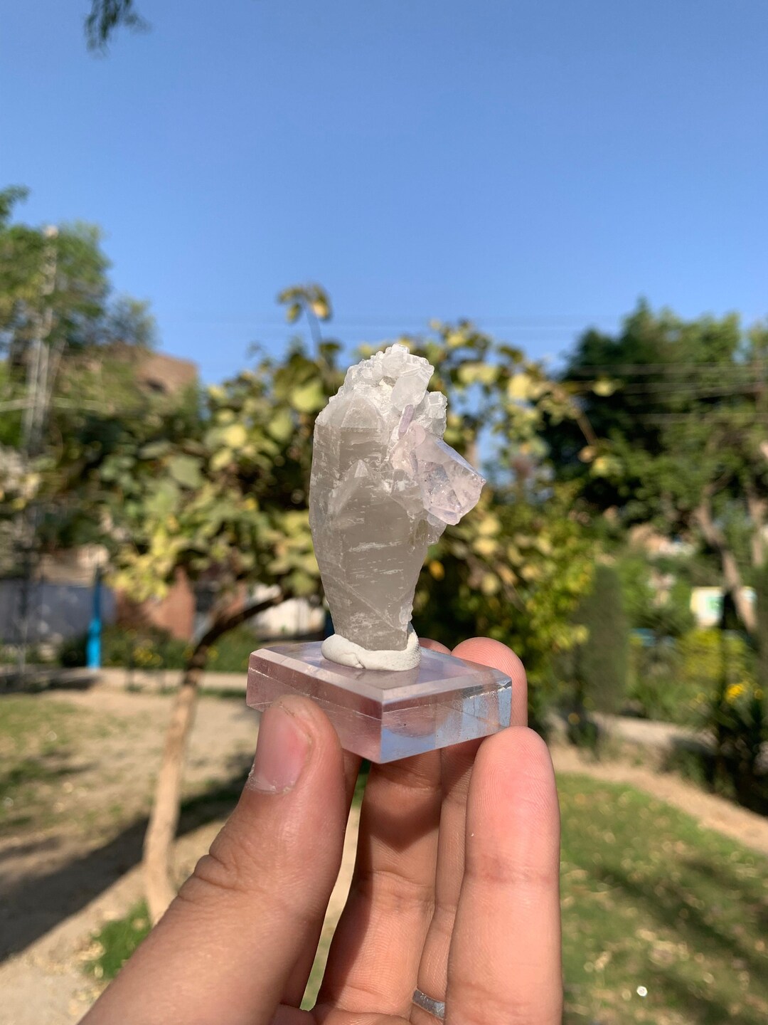 Pink Morganite / Pink Beryl Hexagonal Crystal With Pink Apatite ...