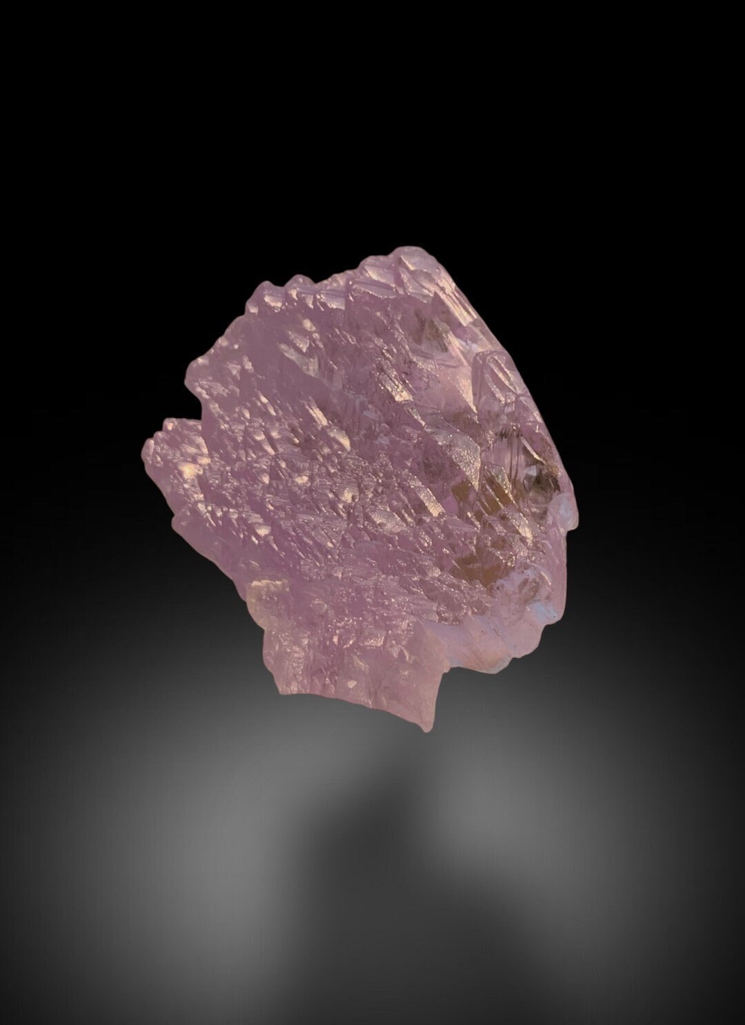 Spodumene Var Pink / Purple Kunzite Etched Floater Shape Crystal With ...
