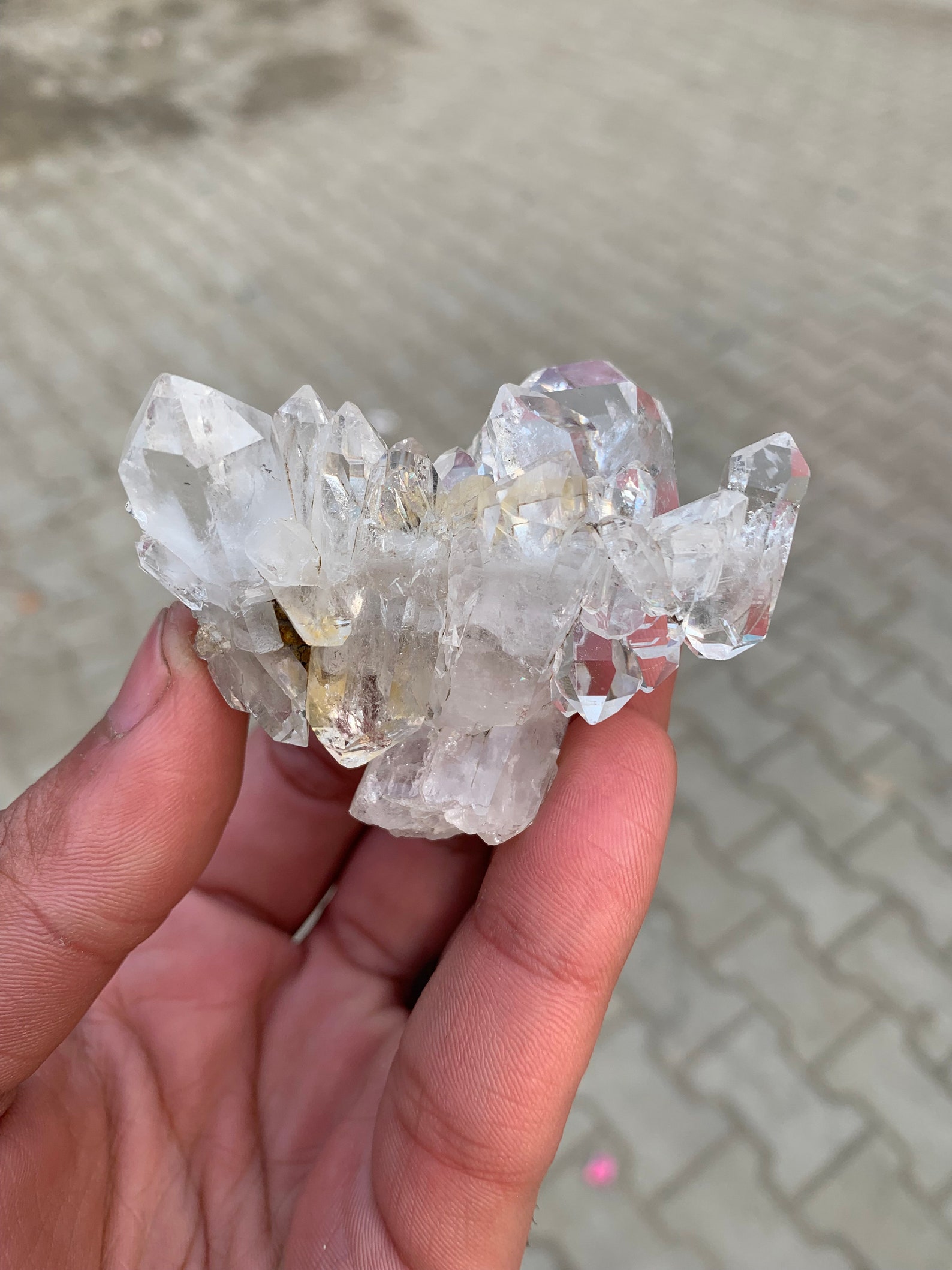Lustrous Quartz Crystals Cluster With Faden Inclusions From Baluchistan ...