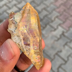 Rare Iridescent Himalayan Quartz Crystals With Clarity / Insane Lustre ...