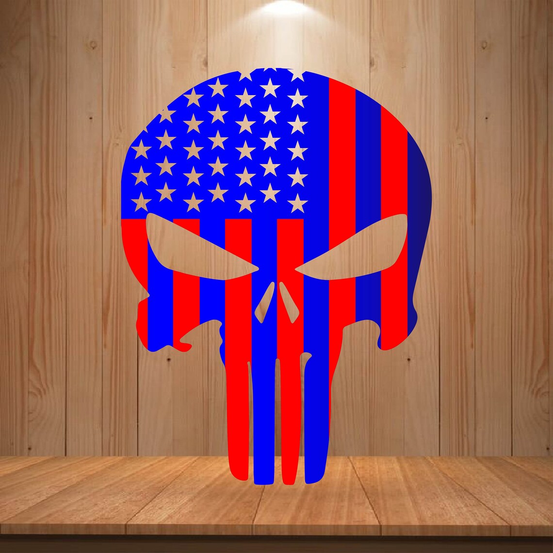 Skull Gun Flag USA United States America Pistol Rifle Firearm | Etsy