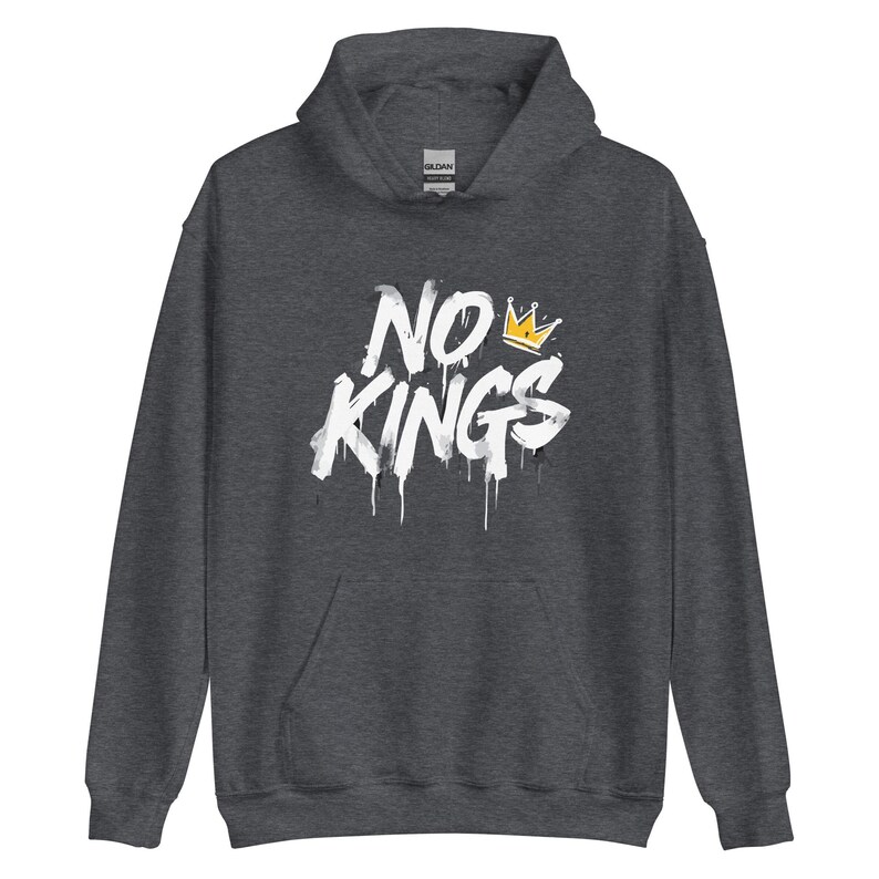 No Kings Hoodie | Anti-authority Crown Graphic, Streetwear - Etsy