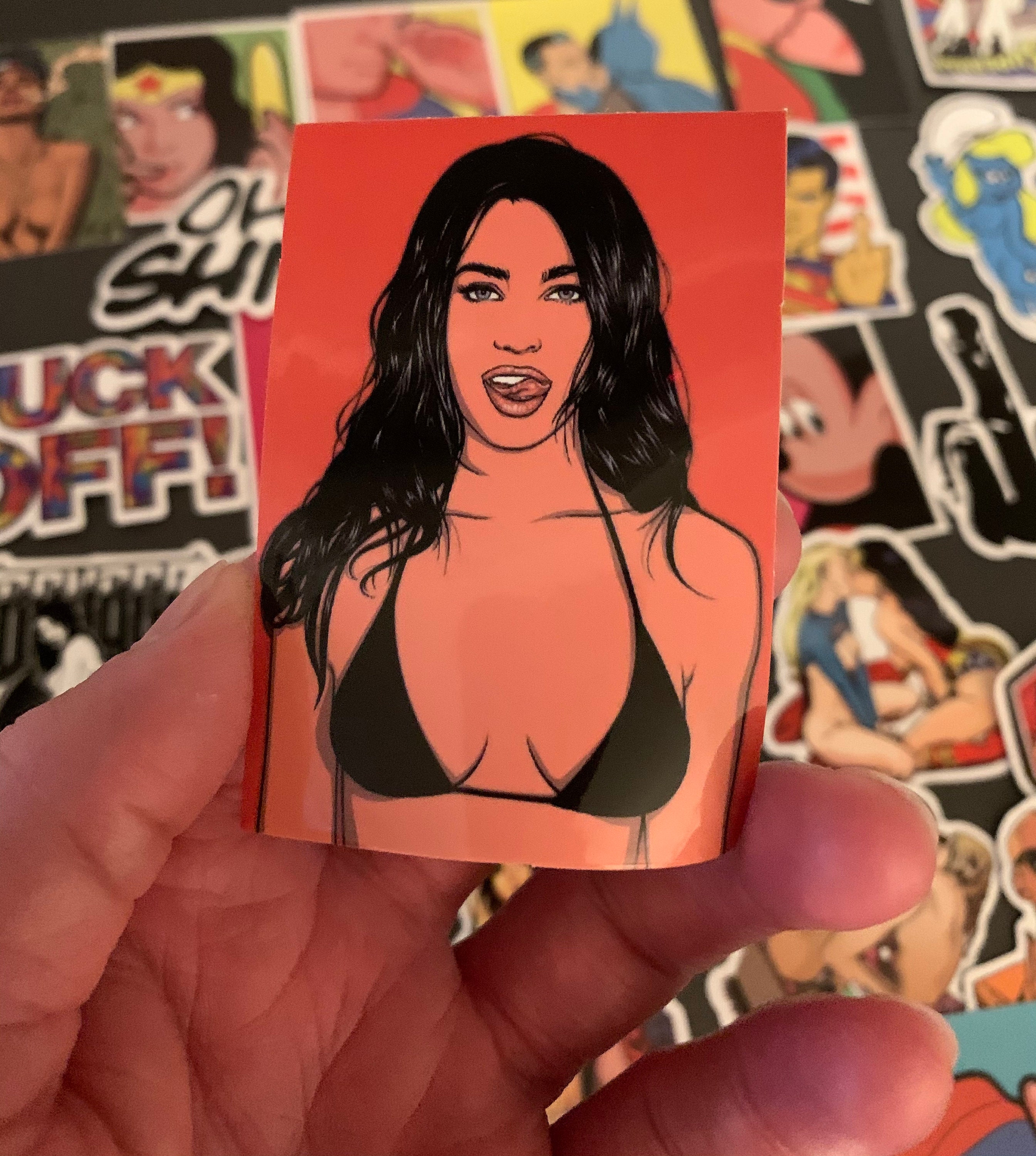 50 Pcs Sexy Stickers Waterproof Sexy Sticker Skateboard Laptopluggage Decals Bottle Etsy