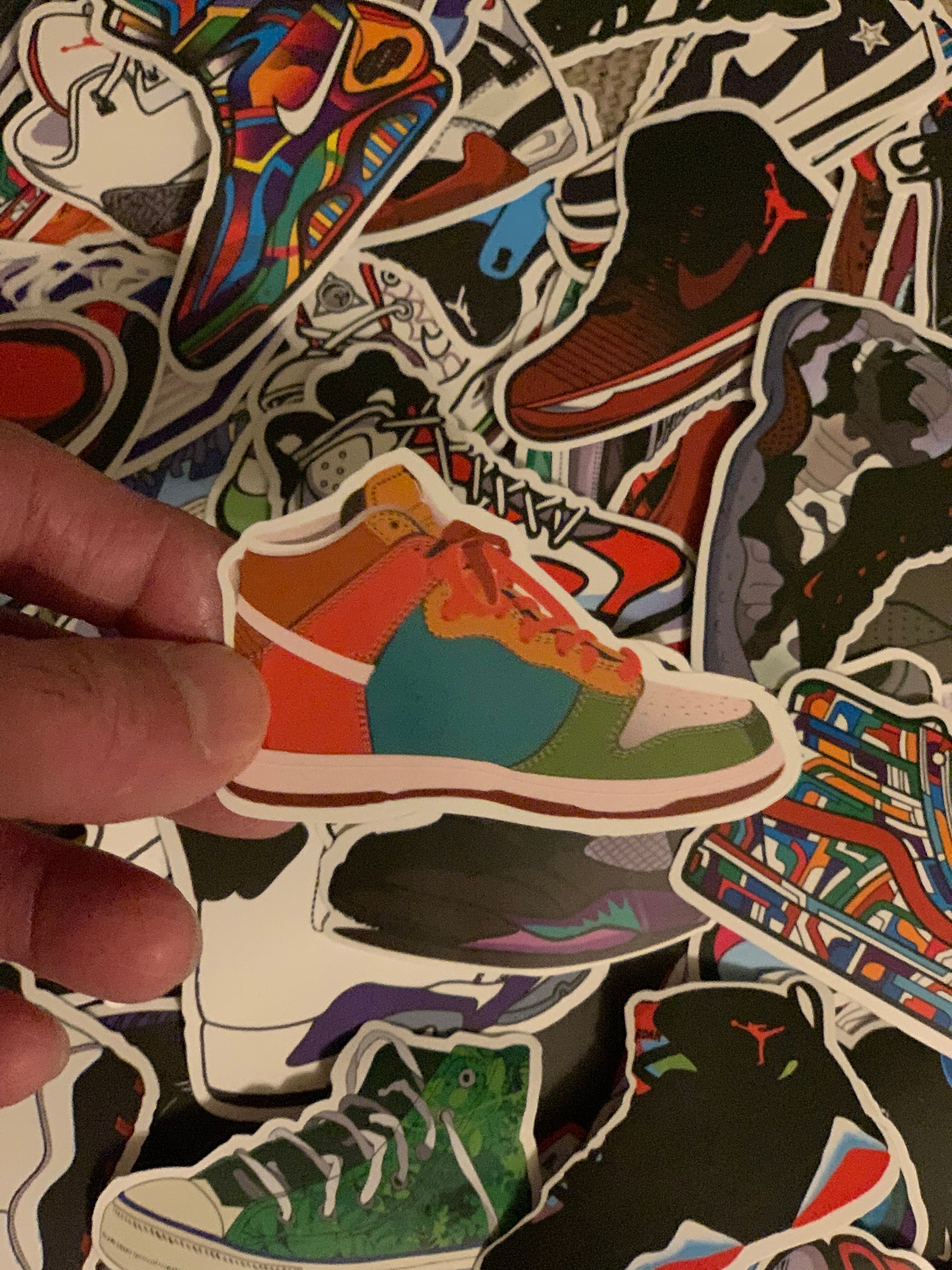 100 Pcs, Hot Sale, Stickers Shoes Funny Fashion Graffiti, Sticker Shoes ...