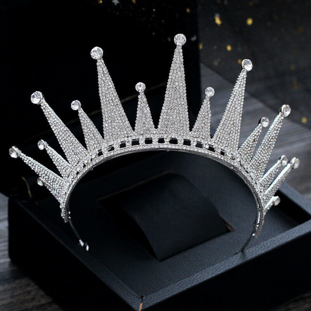 The Princess Astrid Tiara, Wedding Tiara With Large Crystals Silver ...