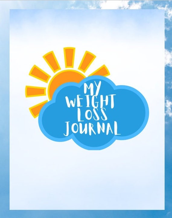 Printable Weight Loss Journal CLOUD - Etsy