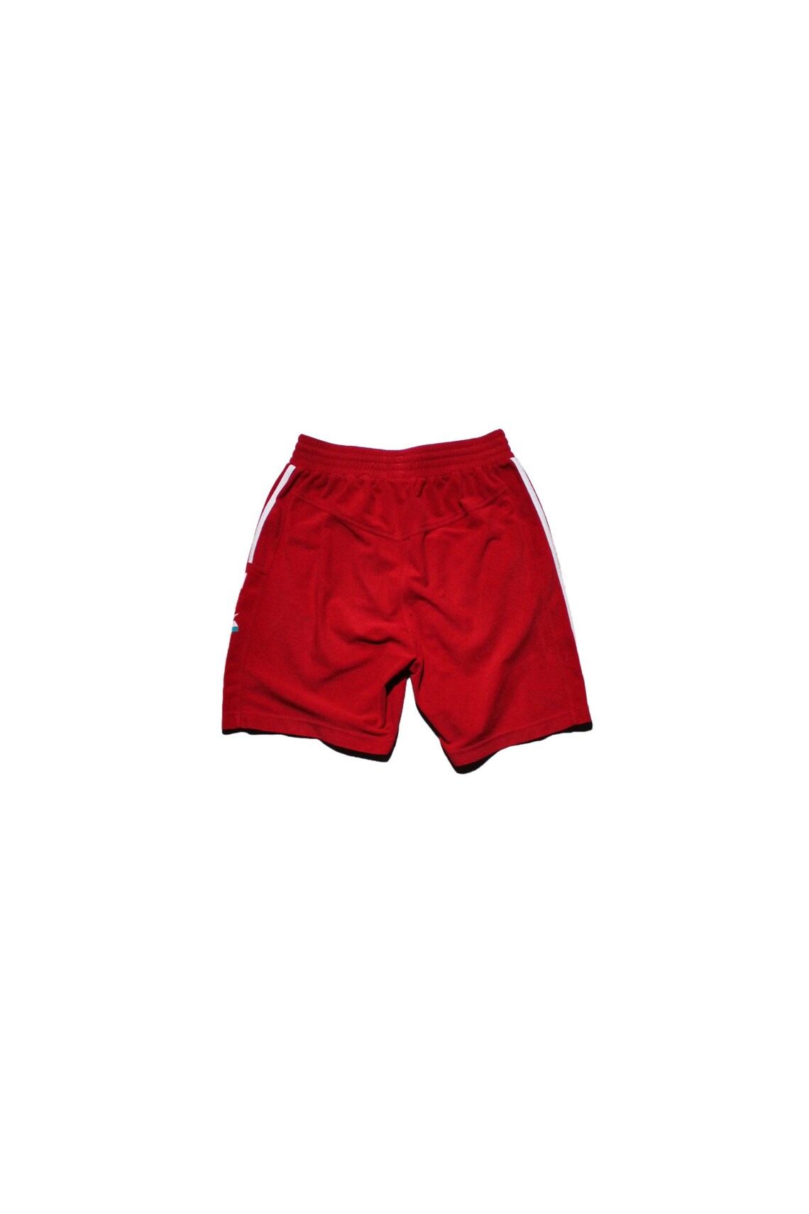 Vintage Adidas Red Shorts Trefoil Three Stripes 90s Retro Red Fifty One ...