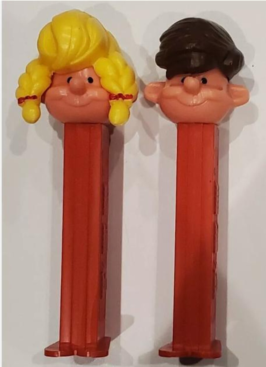 1994 PEZ Dispensers - Red Pals Boy & Girl Made in Slovenia - Etsy