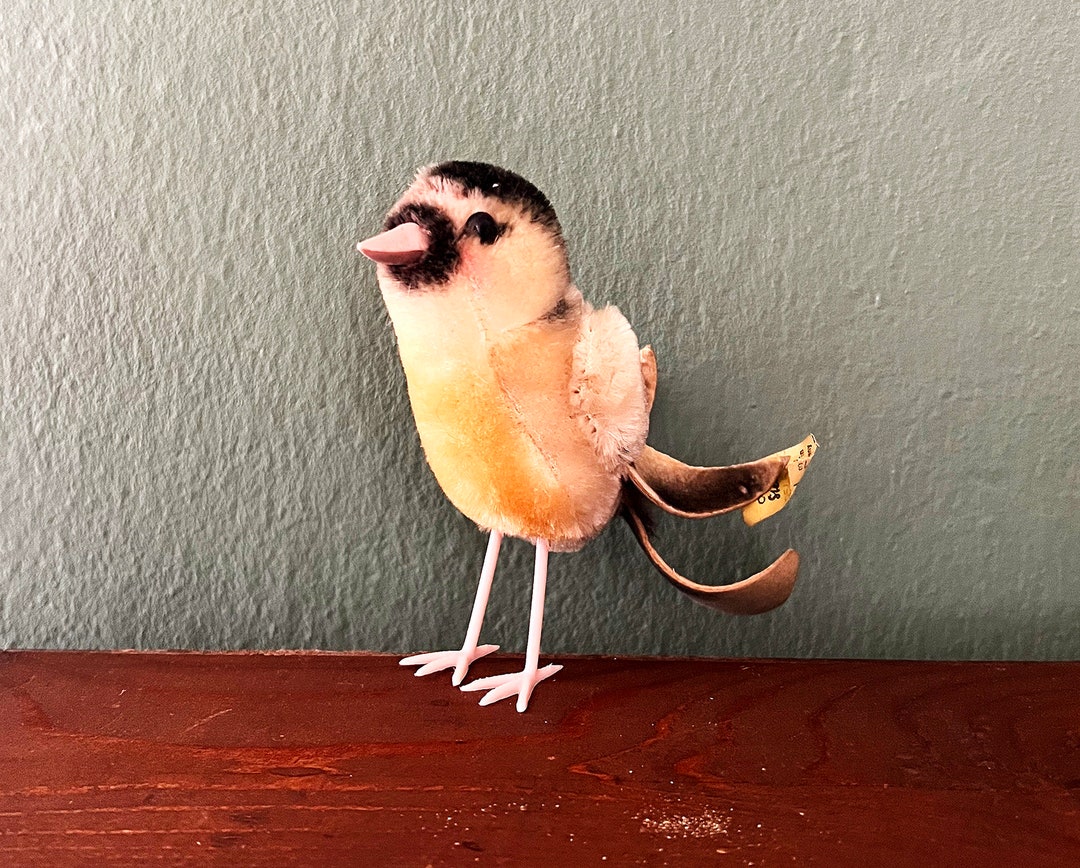 Vintage Small Steiff Bird, Titmouse, Very Rare Version, Plush Toy, 1950 ...