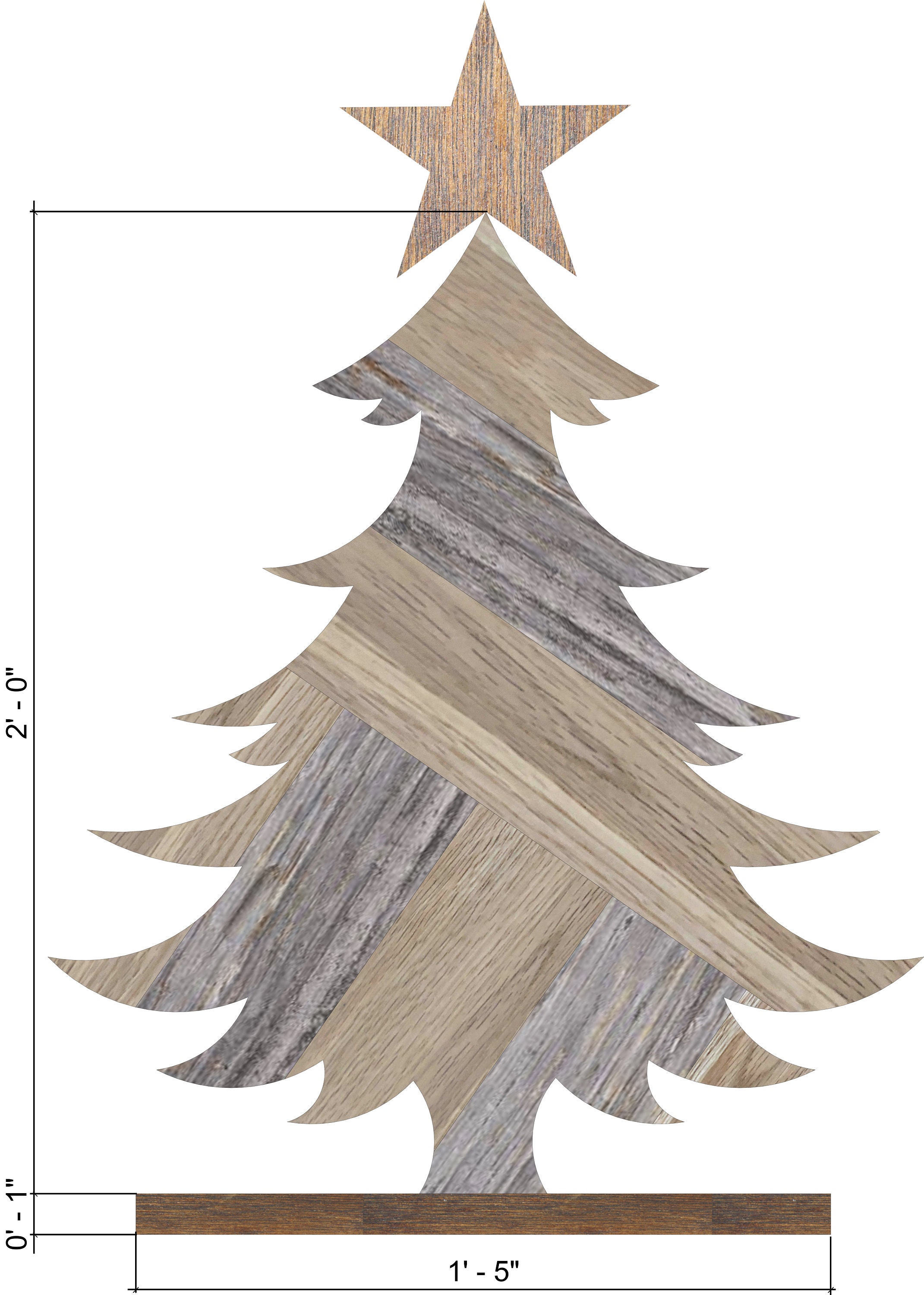 Picket Christmas Tree Build Plans: DIY Woodworking Template (digital ...