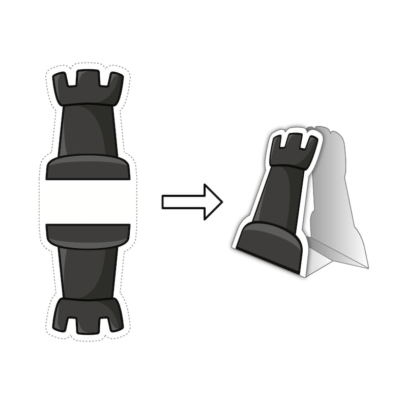 Print, Cut, Glue & Play - Digital Chess Set for Printing on Paper ...