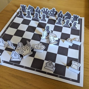 Print, Cut, Glue & Play - Digital Chess Set for Printing on Paper ...