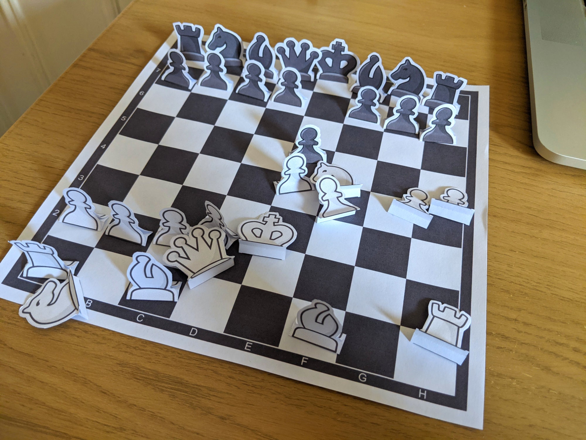 Print, Cut, Glue & Play - Digital Chess Set for Printing on Paper ...