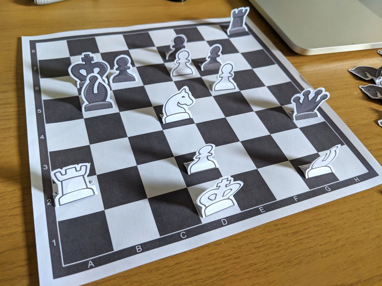 Print, Cut, Glue & Play - Digital Chess Set for Printing on Paper ...