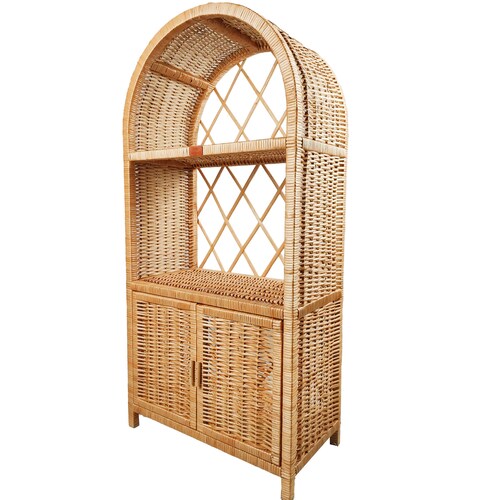 Wiklibox Wicker Cabinet With Doors isabell in PINK - Etsy