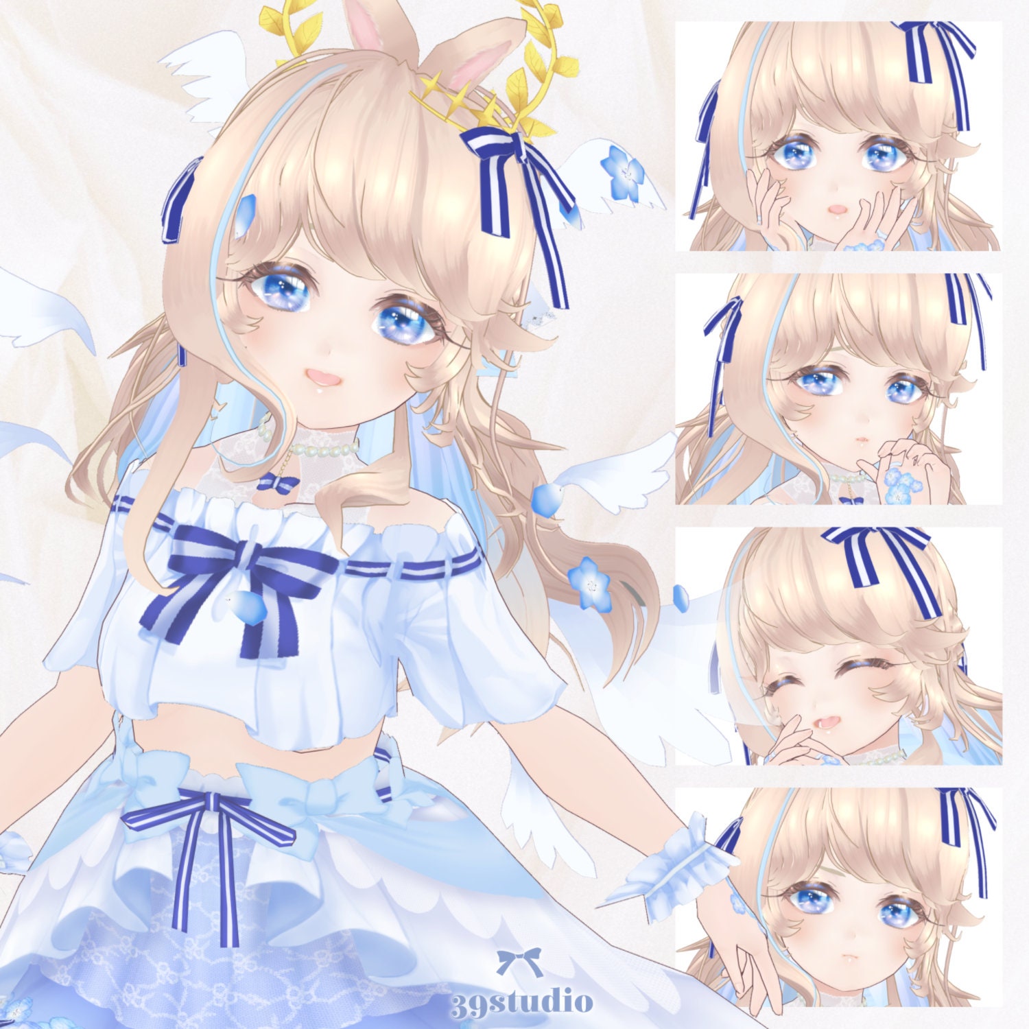 Original 3D Model / nemophila / Supports Vrchat - Etsy
