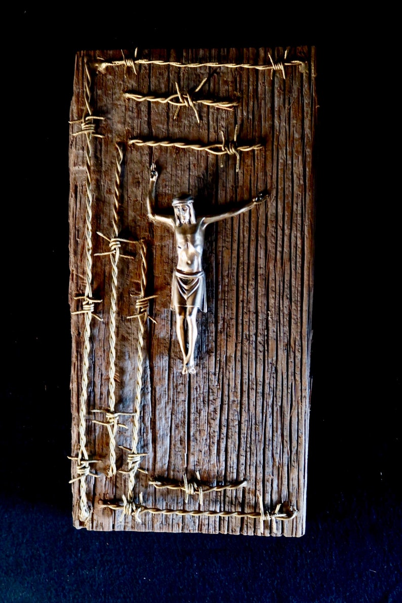Dangerous Art Jesus & Barbed Wire - Etsy