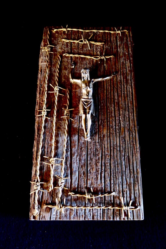 Dangerous Art Jesus & Barbed Wire | Etsy