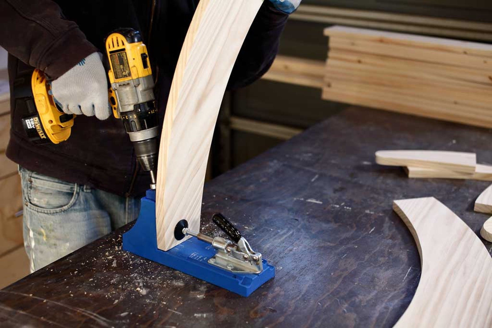 DIY Floor Rocking Chair dangerous Curve Plans wooden - Etsy