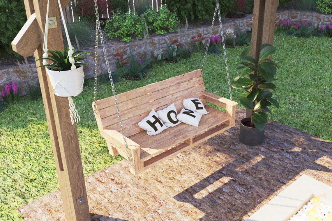 DIY Swing Bench Plans pergola Swing Porch Swing Porch Bench - Etsy