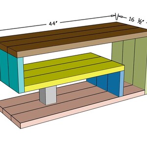 DIY Entryway Shoe Rack Bench Plans [shoe Storage Plans, Boot Bench ...