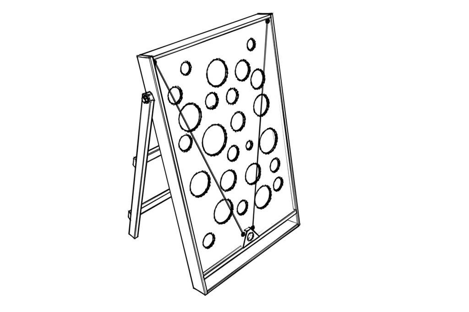 DIY Wall Ball Maze Game Plans vertical Ball Maze String - Etsy