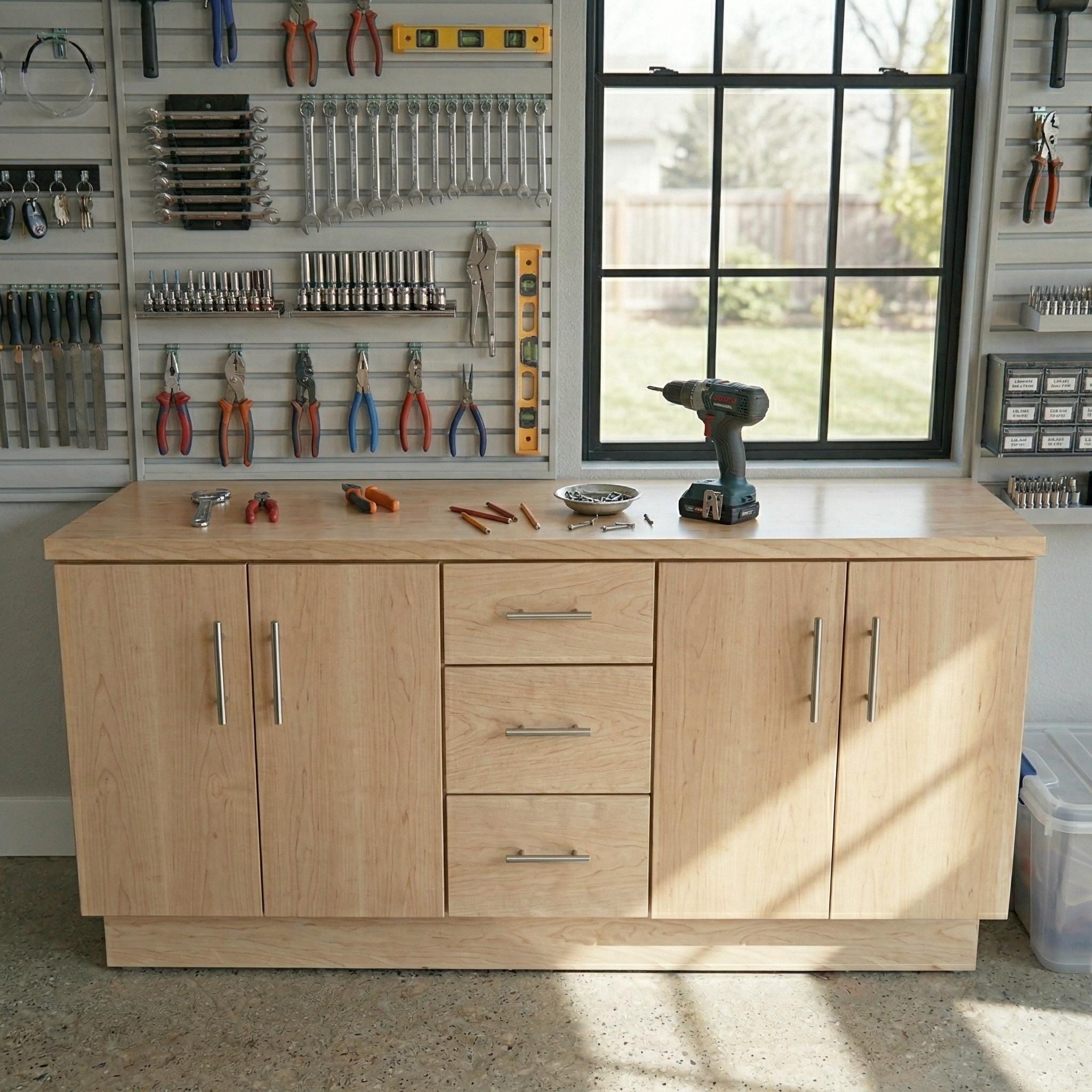 Diy Garage Cabinet Plans With Drawers Pdf File Download Only Step